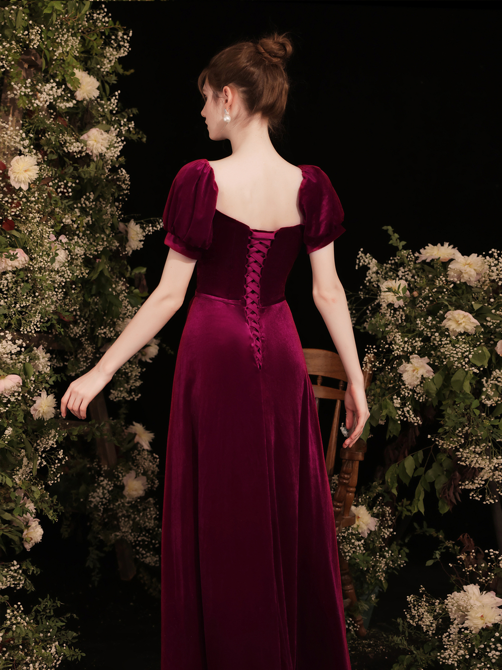 Slim Slim Simple Wine Red Dress on Luulla
