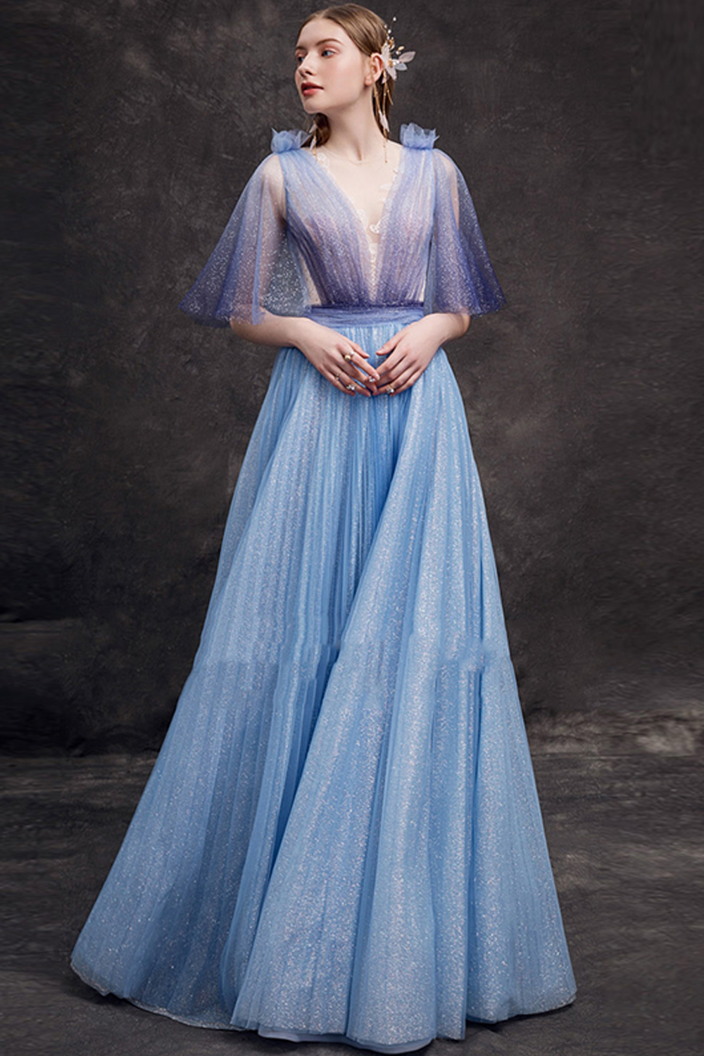 Purple Noble Light Extravagant Evening Dress on Luulla