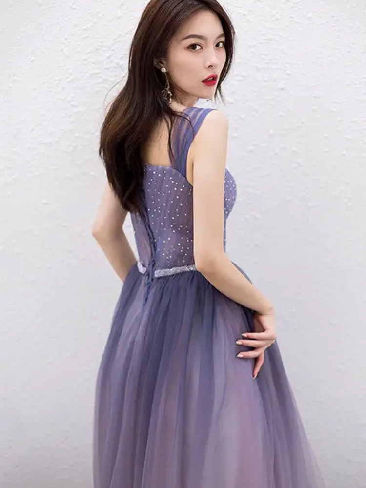 A-line Ombre Purple Ong Prom Dress on Luulla